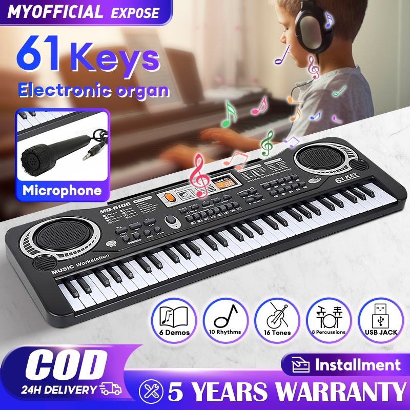 Keyboard Piano 61 Keys Electronic Piano Musical Toy Mini Piano Keyboard ...