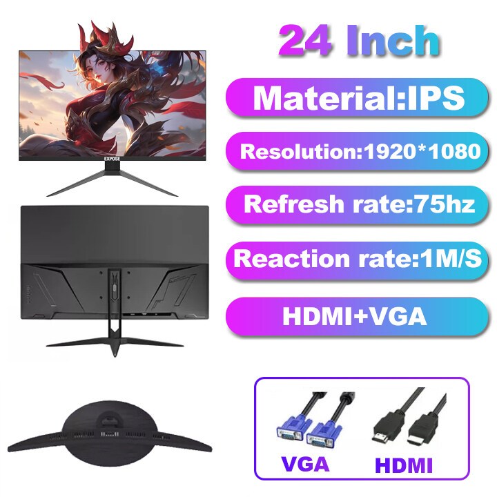 EXPOSE Monitor PC Gaming Monitor 24 Inch IPS Monitor 27 Inch Speaker ...