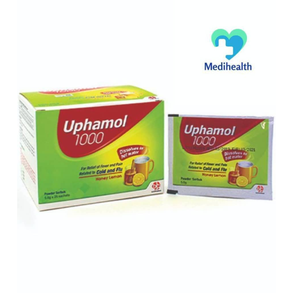 Uphamol 1000 Cold & Flu Honey Lemon (5gx25's) | Shopee Malaysia