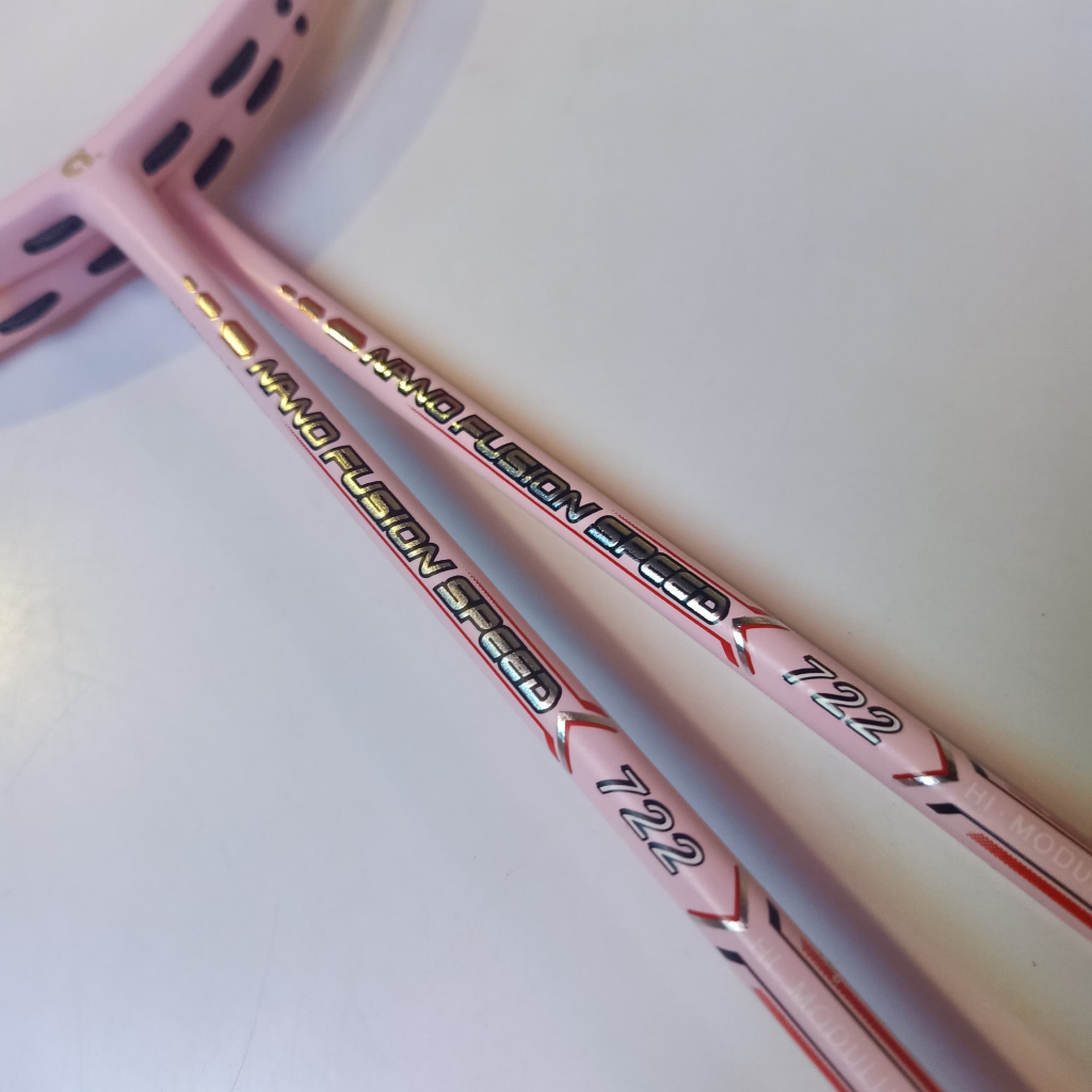 APACS NANO FUSION SPEED 722 (6U) BADMINTON RACKET PINK MATTE | Shopee ...