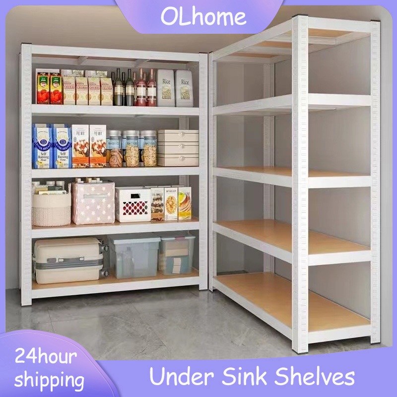 Adjustable RACK Boltless Rack 3/4/5 Tier Metal Boltless Rack Home ...