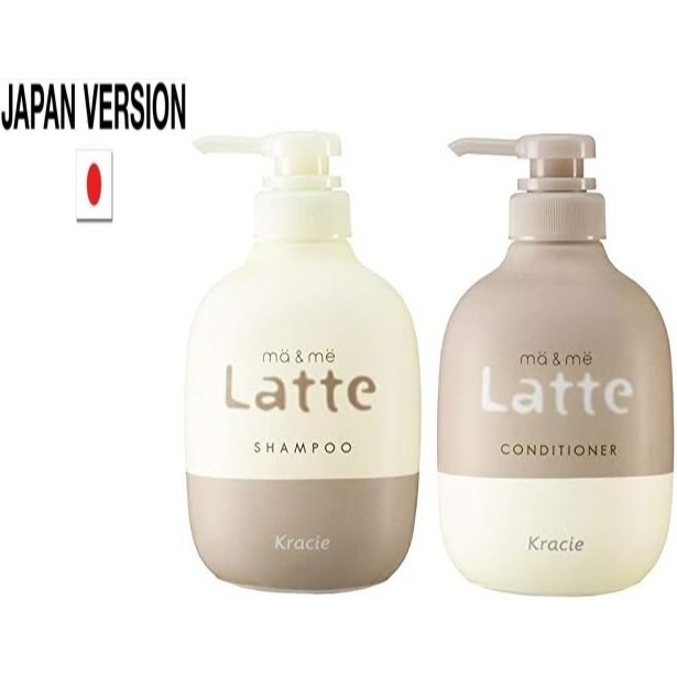 Set of 2 Kracie ma&me Latte Shampoo & Conditioner Set 400ml & 400g Made in Japan Free shipping ...