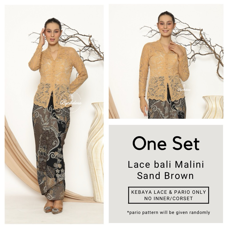 (ONE SET) Bycikdara Kebaya Lace Set Pario | Kebaya Lace Bali Malini ...