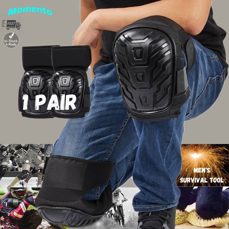 🇲🇾 Heavy Duty Hard Shield 1 Pair Knee Guard Solid Industrial ...