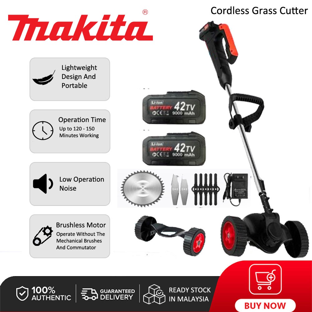 MAKITA Mesin Rumput Grass Cutter 388V Powerful Electric Grass Cutter ...