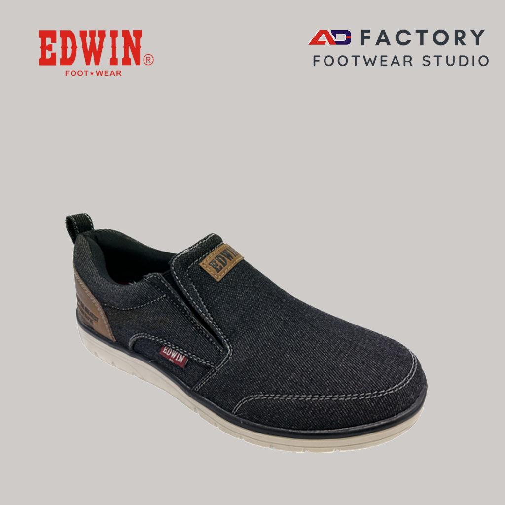 💥[New Arrival]💥Edwin E30389 Men Japan Signature Canvas PU Shoe - Black ...