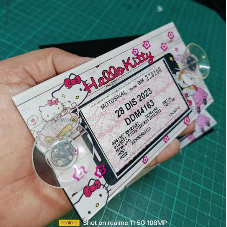 Hello Kitty Road tax Holder 2024 New Roadtax | Shopee Malaysia