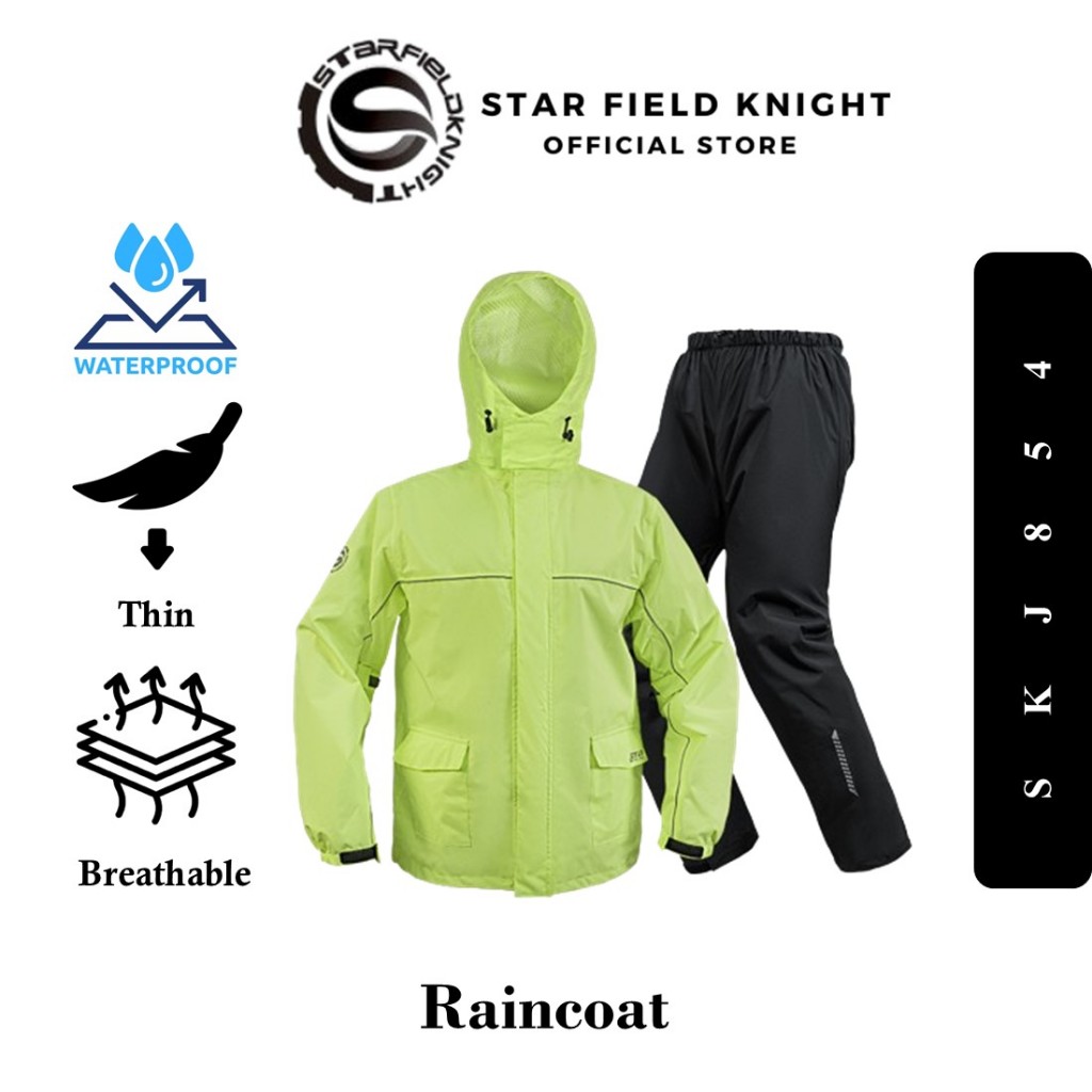 Star Field Knight SKJ854 Waterproof Raincoat Baju Hujan Kalis Air ...