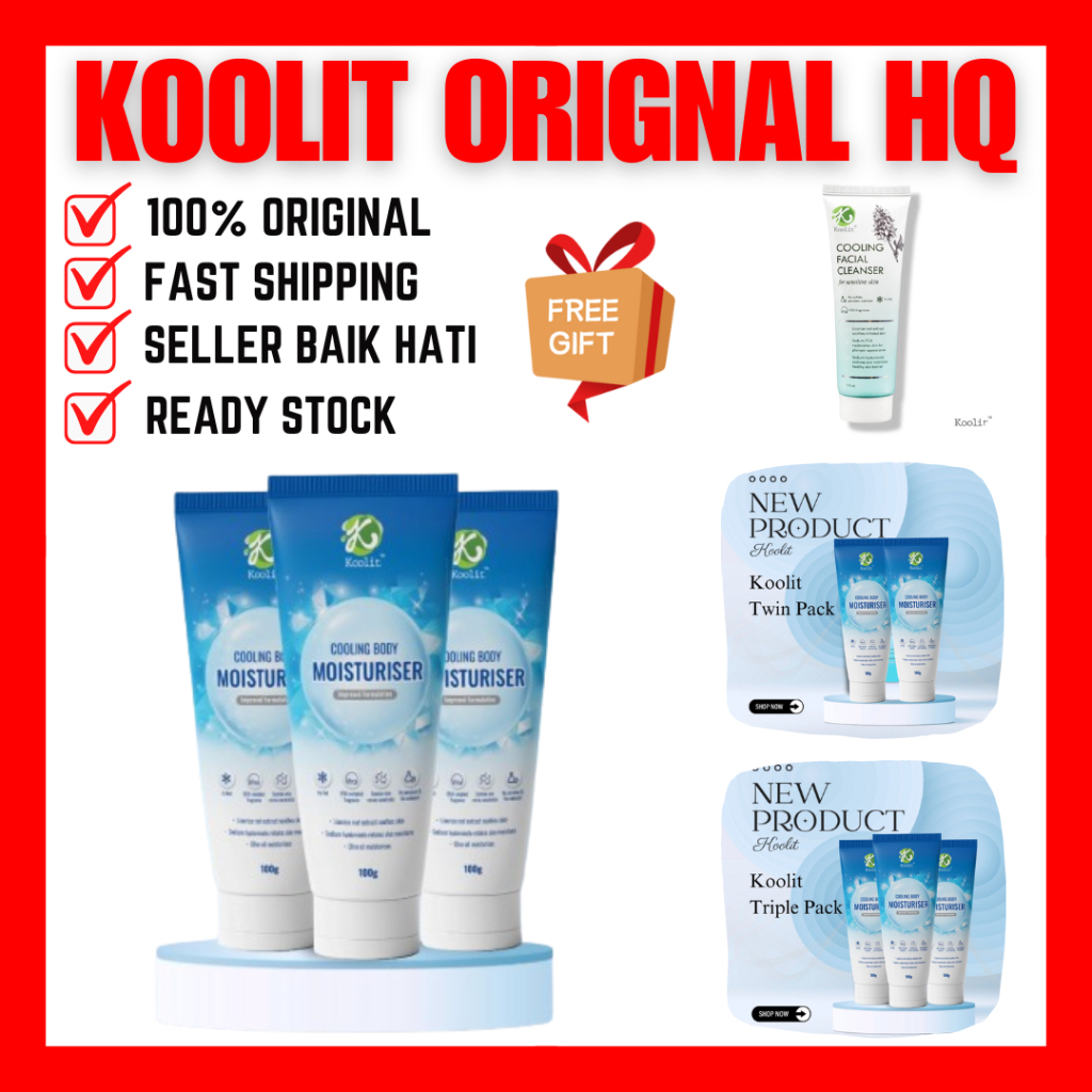 [100% ORIGINAL] KOOLIT COOLING BODY MOISTURISER (NEW PACKAGING)100ML ...