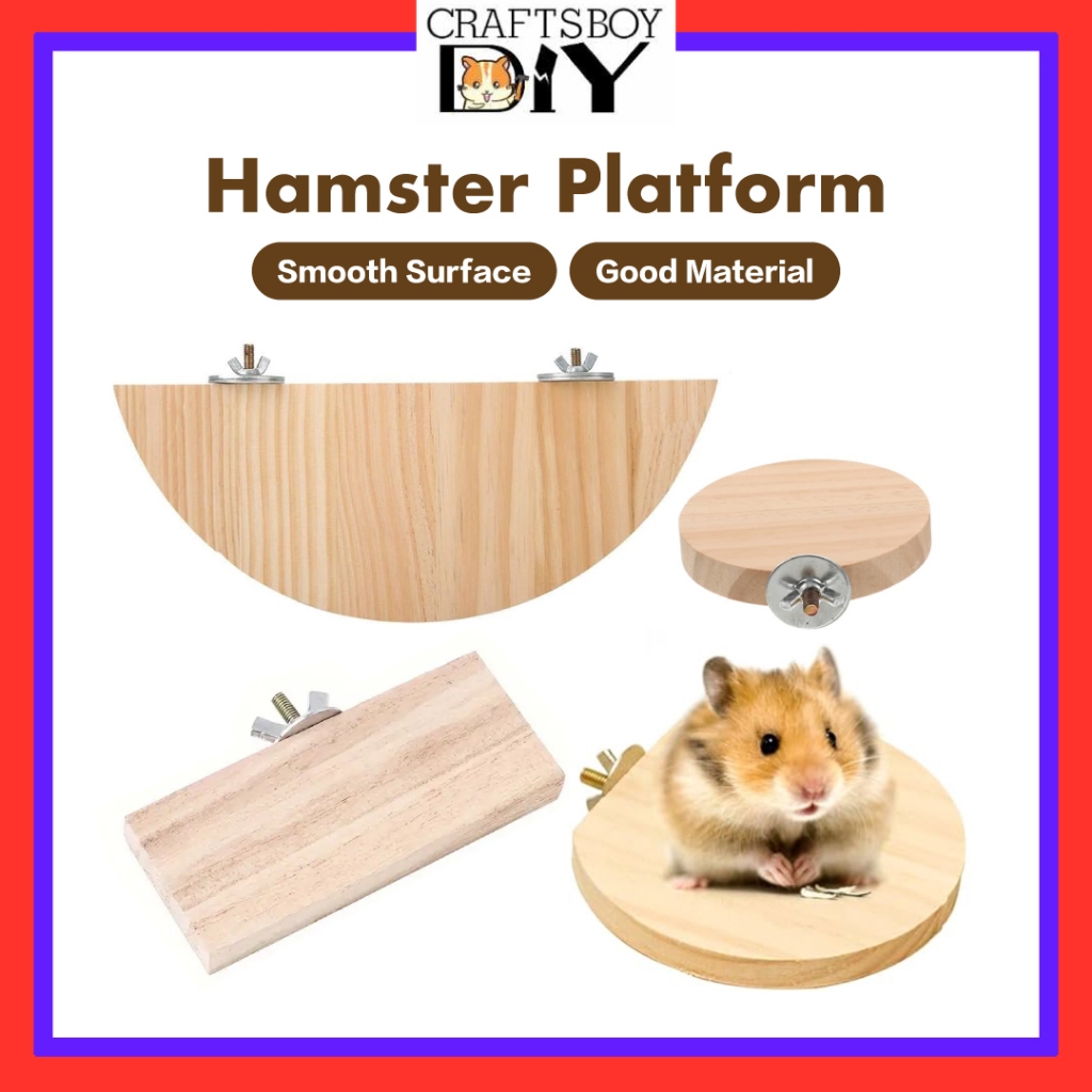 Hamster Jumping Platform Chinchilla Wood Jumping Deck Bird Platform ...