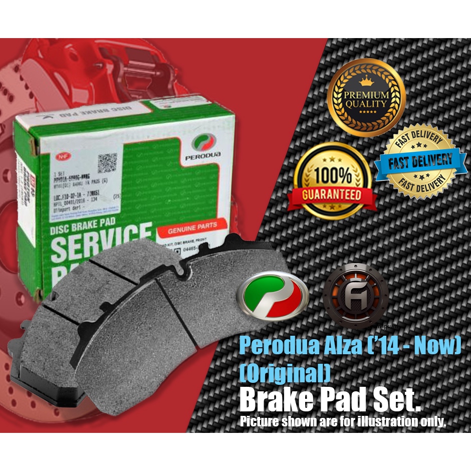 PERODUA ALZA ('14 - Now) | FRONT BRAKE PAD | ORIGINAL | Shopee Malaysia