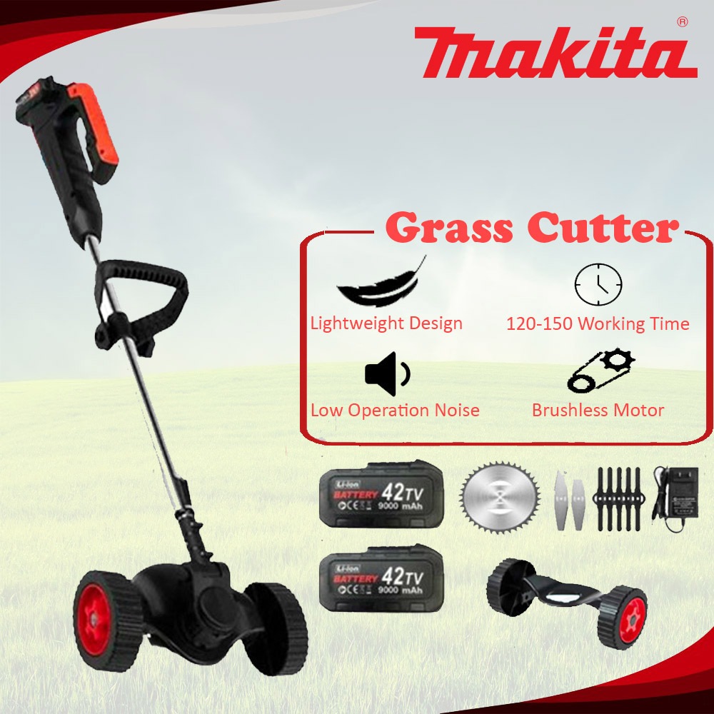 MAKITA Grass Cutter Machine Grass Trimmer Lawn Mover Mesin Rumput Tolak ...