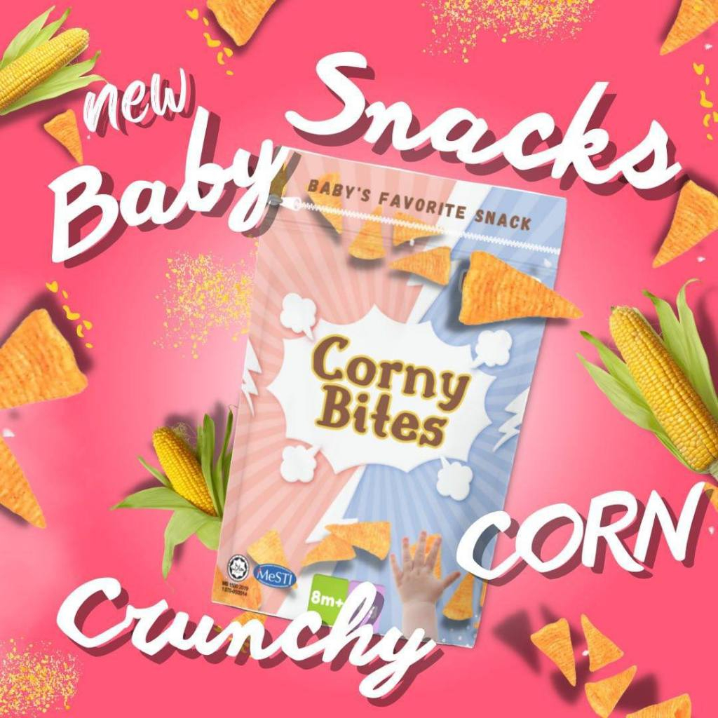 CIK PIJA NYUMS CORNY BITES SESUAI UNTUK BAYI B BULA KE ATAS (8 MONTHS+ ...