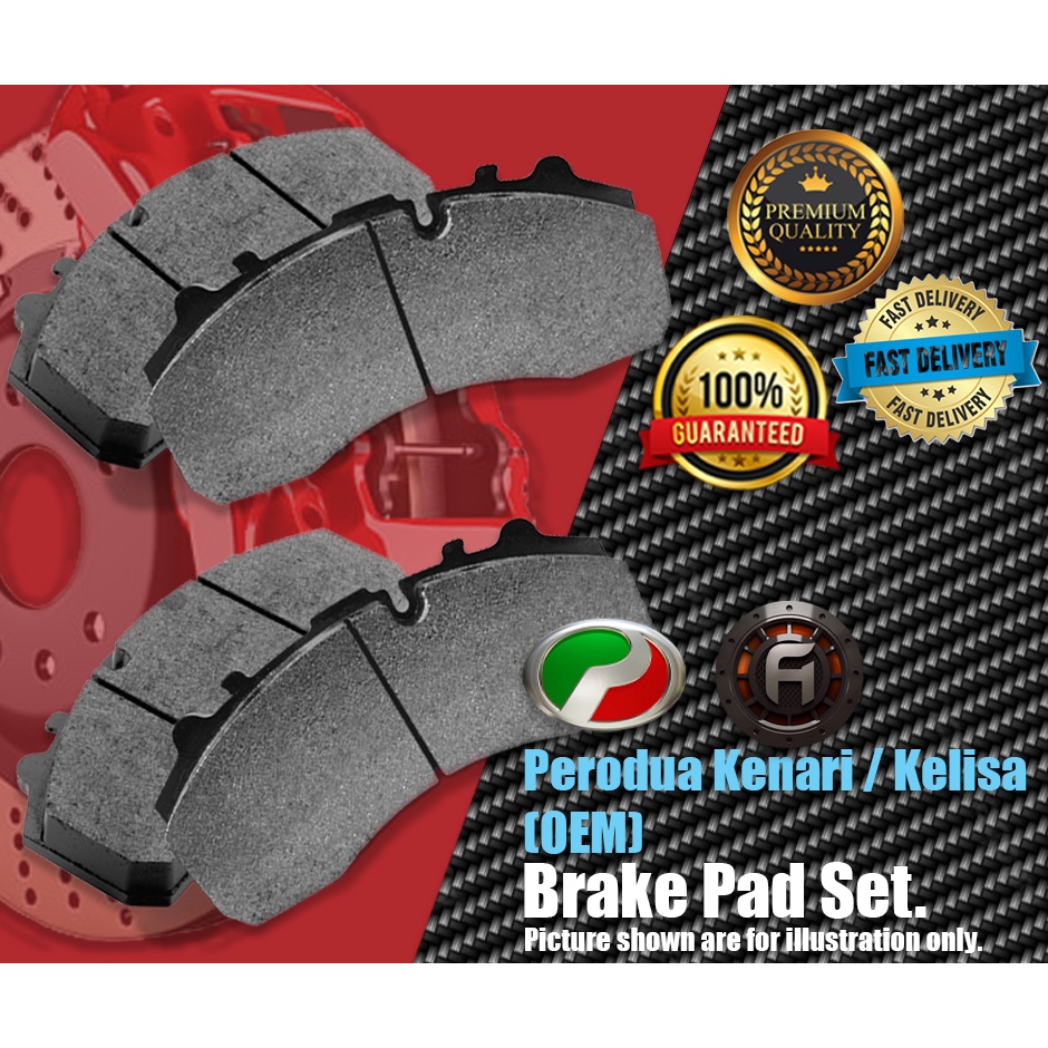 PERODUA KENARI / KELISA | FRONT BRAKE PAD | OEM | Shopee Malaysia