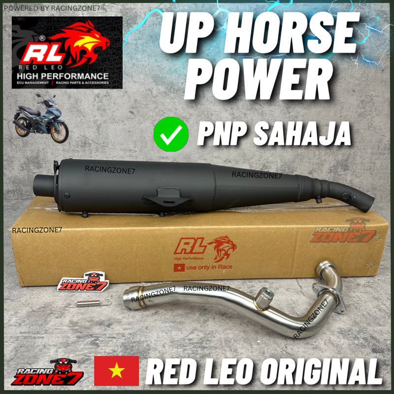 100% ORIGINAL RED LEO Exhaust Standard Cutting Y15ZR Y16 LC135 V1-V7 ...