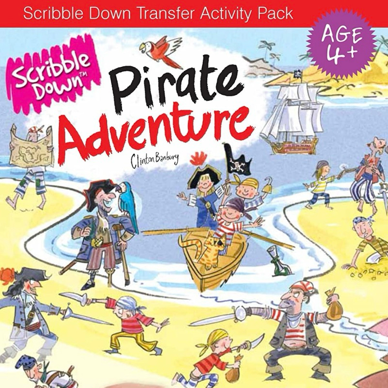 Scribble Down Transfer Activity Pack - Pirates Adventure | Shopee Malaysia