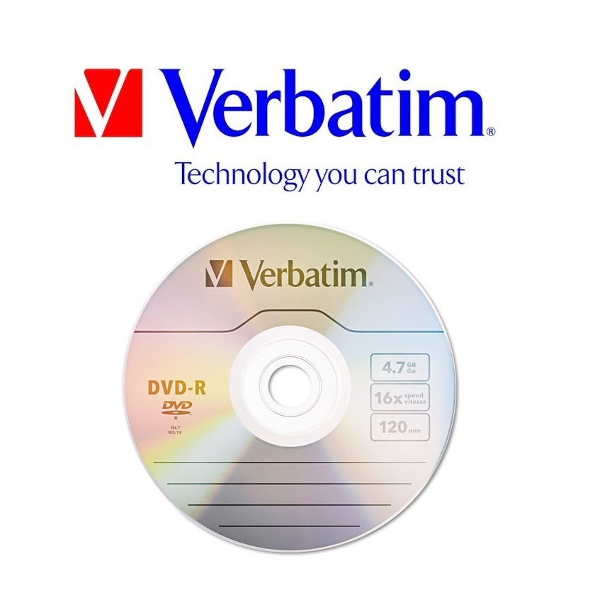 Original Verbatim DVD-R Disc Speed:16x Capacity: 4.7GB/120min | Shopee Malaysia