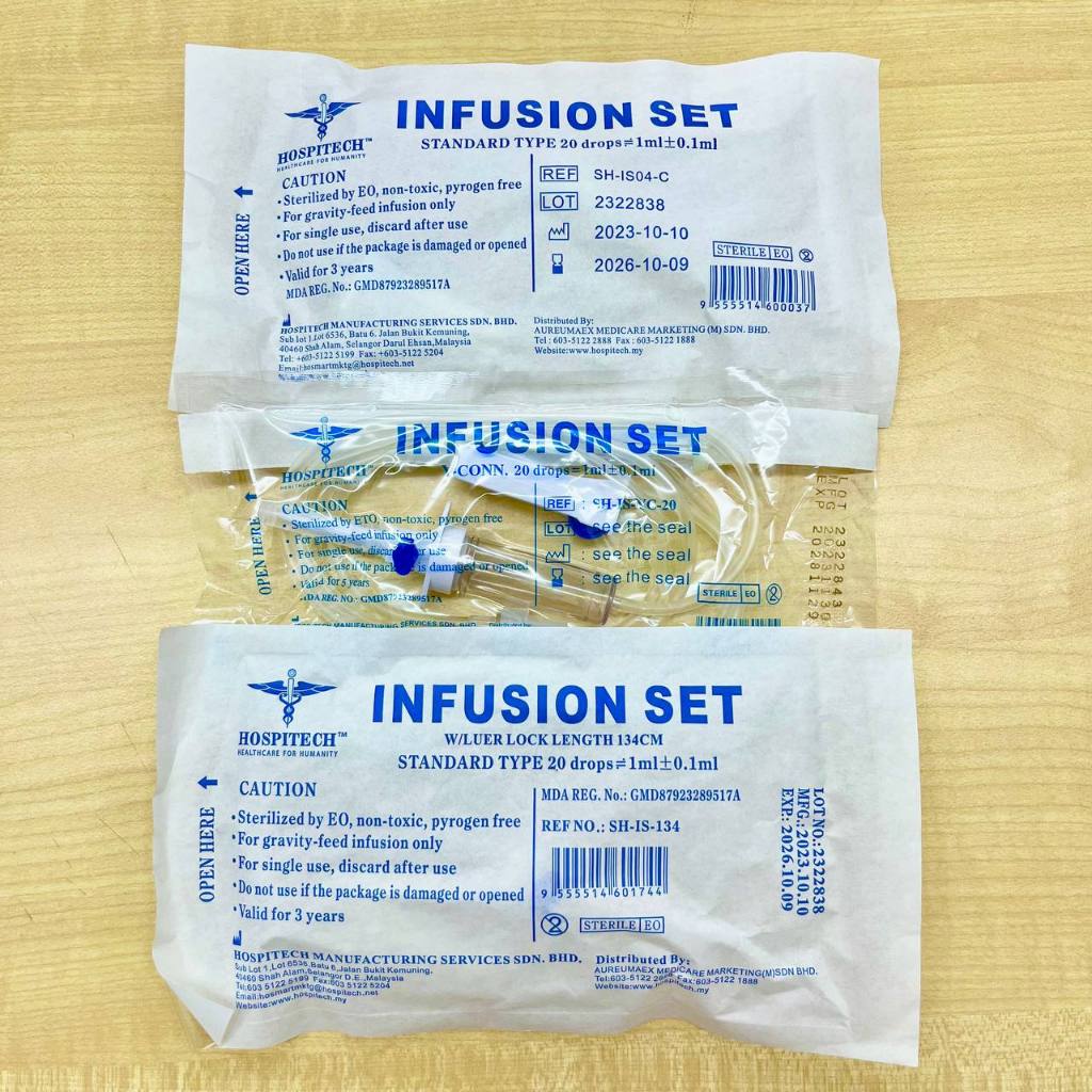 [LULUS KKM] Infusion Set With Needle/Without Needle [Exp:10/2026 ...