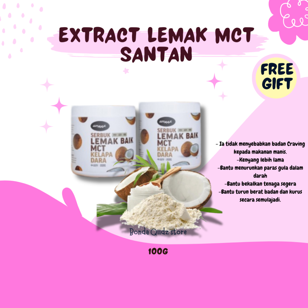 AMEER EXTRACT LEMAK MCT SANTAN KELAPA 100G | Shopee Malaysia