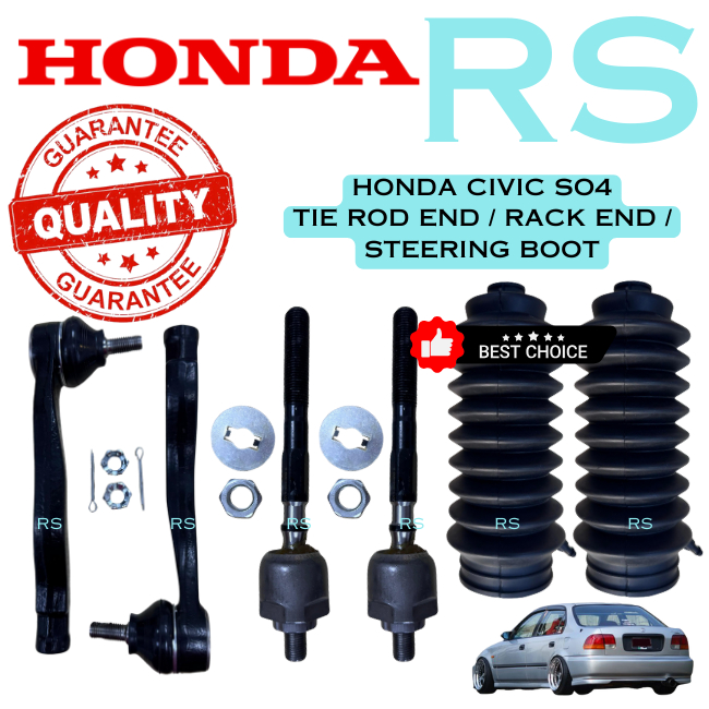 Honda Civic SO4 1.6 Tie Rod End, Rack End, Steering Boot (1 Set ...