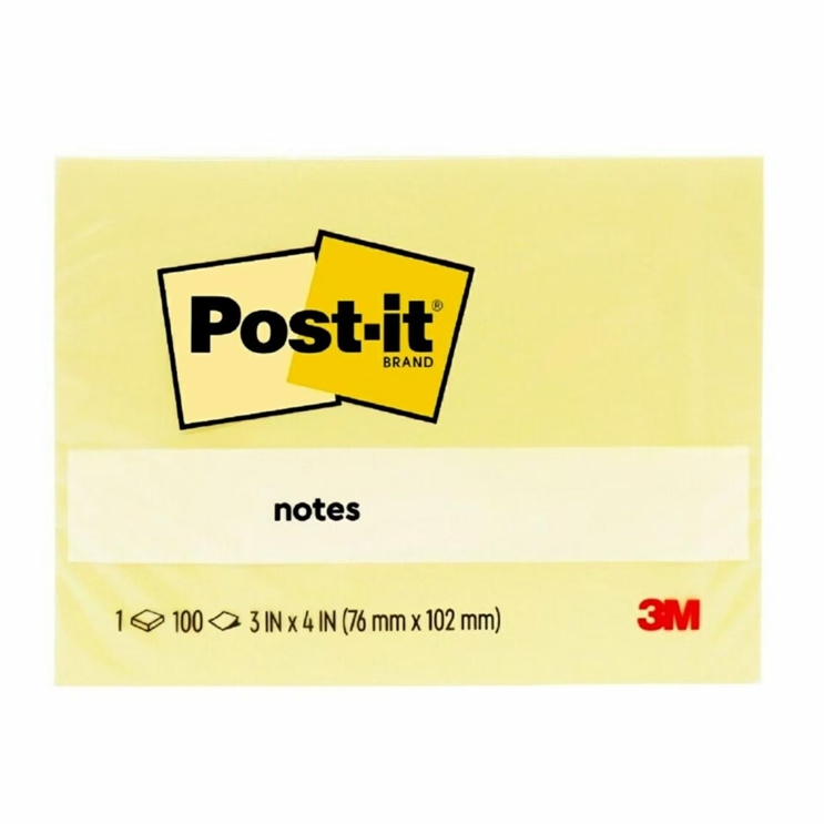 POST-IT NOTES YELLOW (100 SHEETS) (76MM X 102MM) | Shopee Malaysia