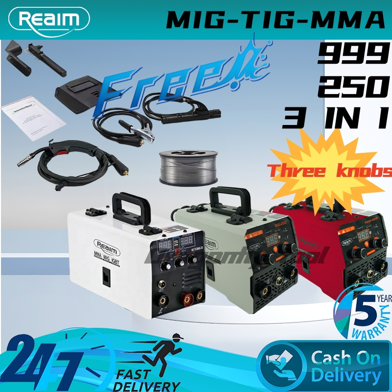MIG Welding Machine Gasless Inverter Arc MMA TIG 3in1 Inverter IGBT ...