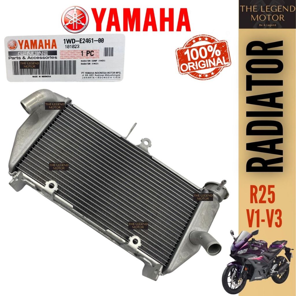 R25 V1 V2 V3 YZF-R25 R 25 Radiator Assy Coolant Tank Colant Tangki Air ...