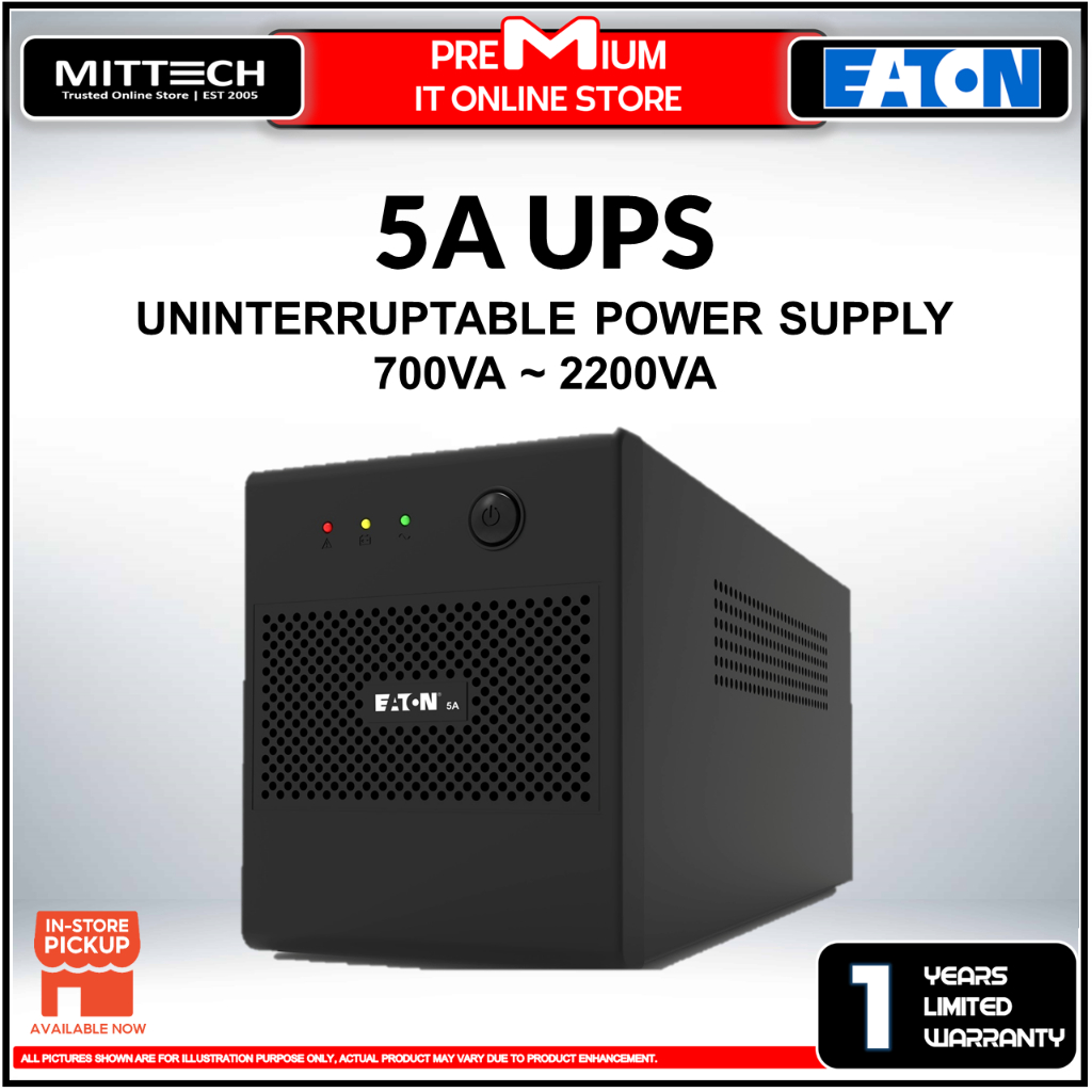Eaton 5A Uninterrupted Power Supply UPS 700VA ~ 2200VA | Backup Battery ...