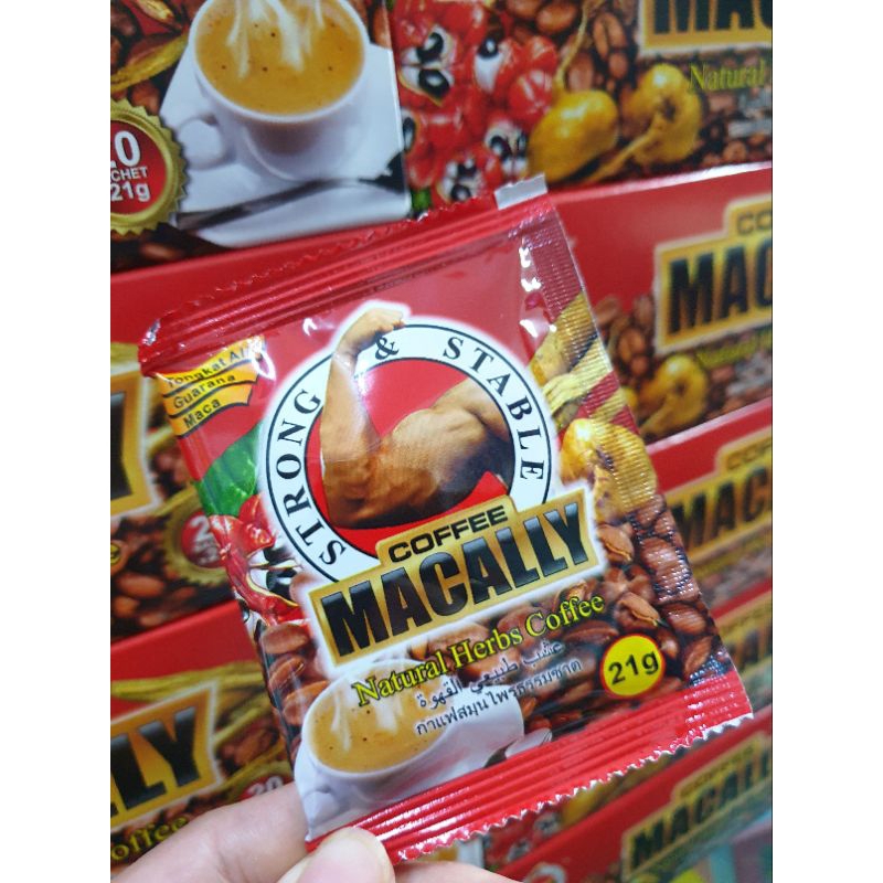 Kopi Kuat Macally Coffee (kurang manis)(21gm x 10 pkt) | Shopee Malaysia