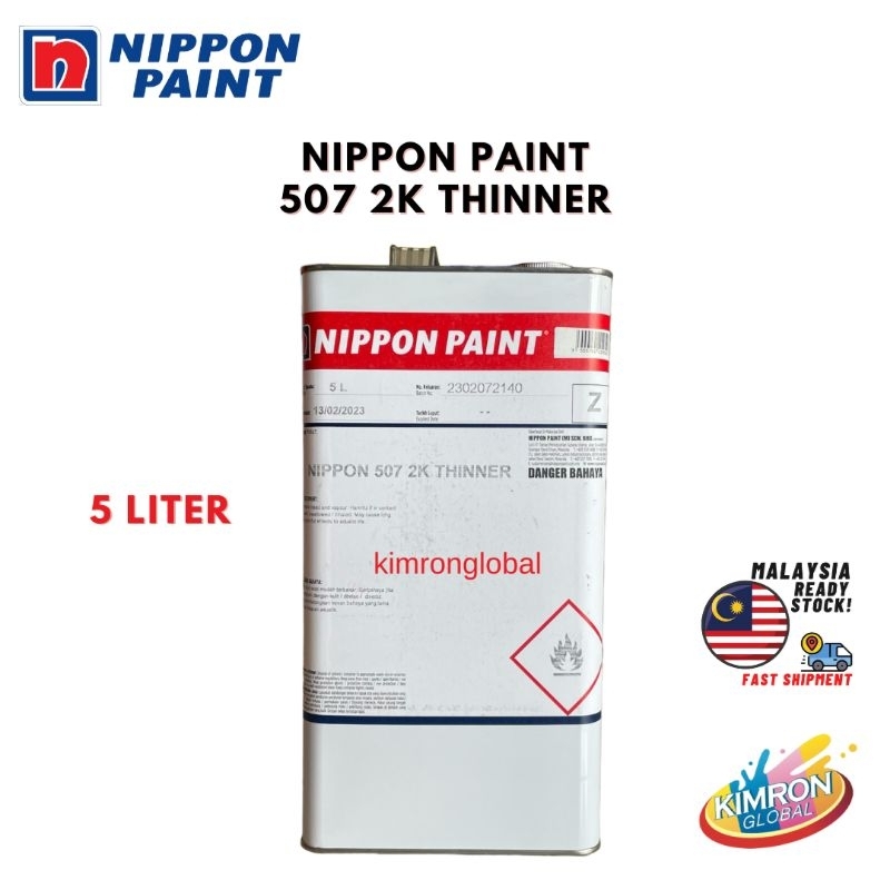 Nippon Paint 507 2K Thinner - 5 Liter and 1 Liter for Car Automobiles | Shopee Malaysia