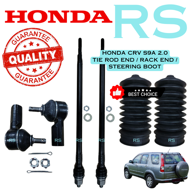 Honda Crv S9A 2.0 02-06Y Tie Rod End, Rack End, Steering Boot (1 Set ...
