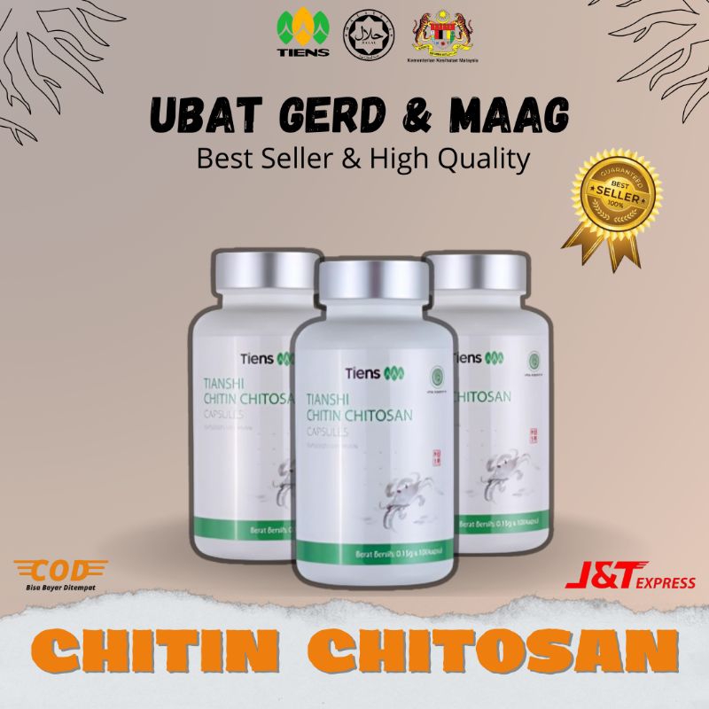 UBAT GERD & MAAG TERBAIK NO 1 -CHITIN CHITOSAN ORIGINAL-SUPLEMEN MAAG ...