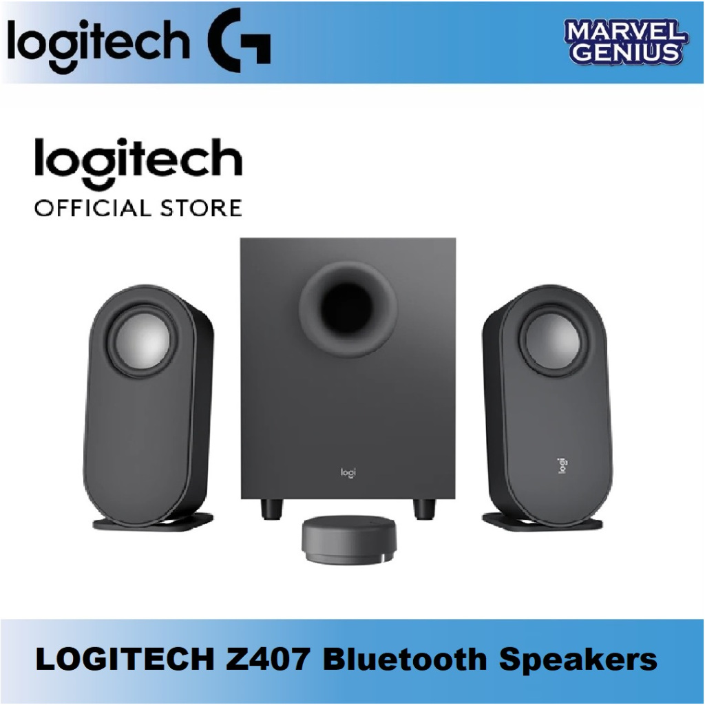 LOGITECH Z407 Bluetooth Computer Speakers with Subwoofer and Wireless ...