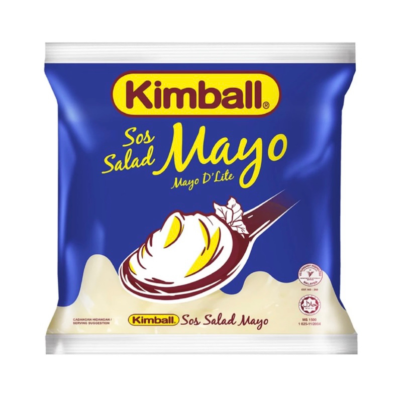 KIMBALL Refill Pack Mayonnaise Mayo D'Lite 1L Sos Salad Mayo | Shopee ...
