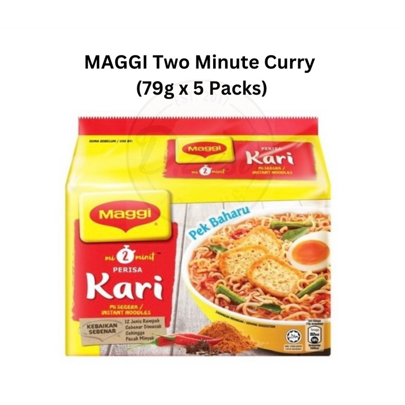 Maggi Instant Noodles Kari / Ayam Laksa (5 pack) MAGGI Two Minute Curry ...