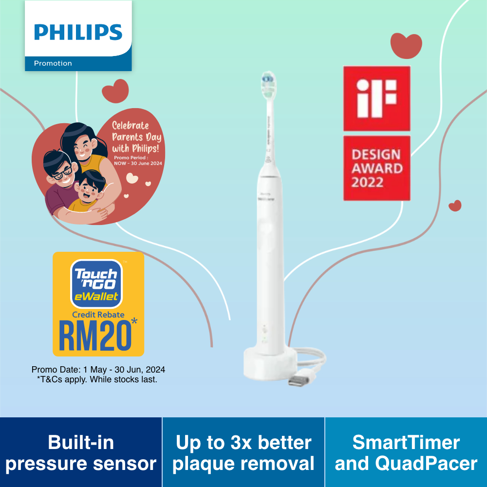 Philips Sonicare 3100 Series Sonic Electric Toothbrush HX3671/23 ...