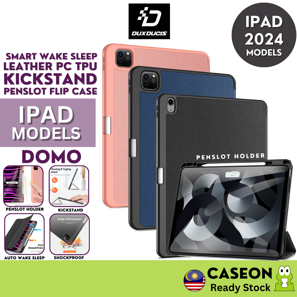 DUX DUCIS DOMO Sarung Tablet untuk iPad Pro 13 11 12.9 Mini 7 6 Air 13 ...