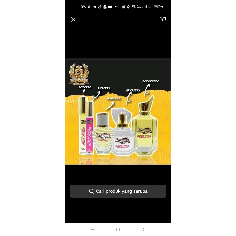 BO YOO TINO RAJ 4 PARFUME 35ML | Shopee Malaysia