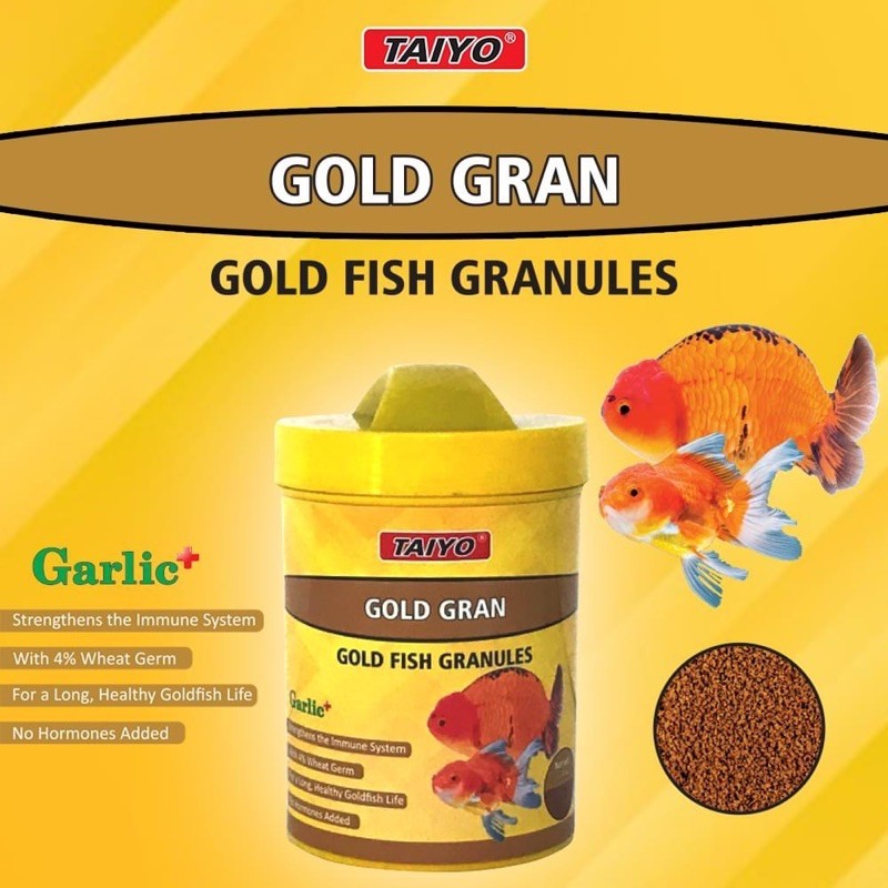 🔥SPECIAL OFFER🔥 TAIYO Gold Gran Fish Food for Gold Fish Granules Pellet ...