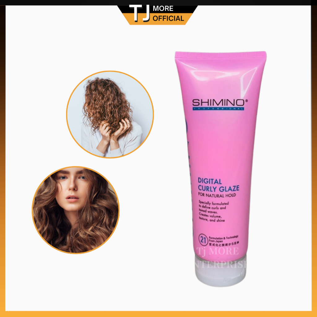 Shimino Digital Curly Glaze Cream Wavy Curly Hair Rambut Natural Hair ...