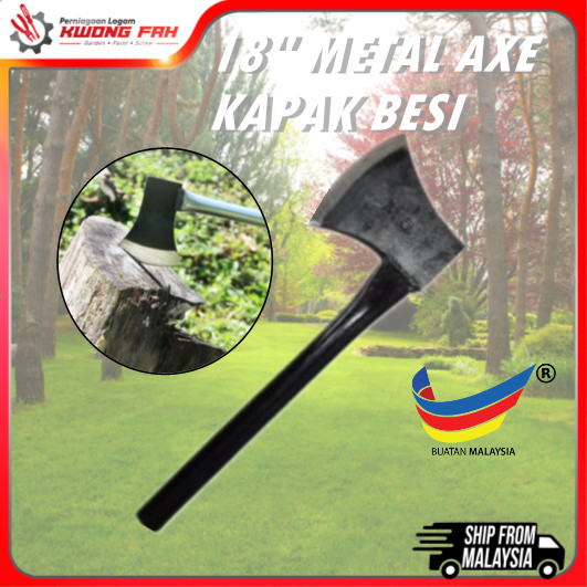 Metal Axe With Iron Handle / Kapak Besi / Kapak Pokok | Shopee Malaysia