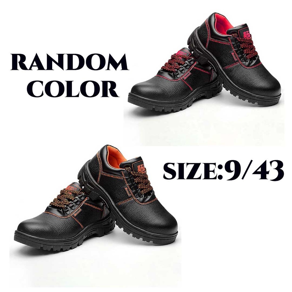 Black Leather Safety Shoes Safety Boots Mens Working Shoes Steel Toe ...