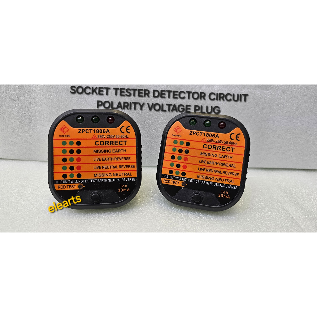 SOCKET TESTER DETECTOR CIRCUIT POLARITY VOLTAGE PLUG | Shopee Malaysia