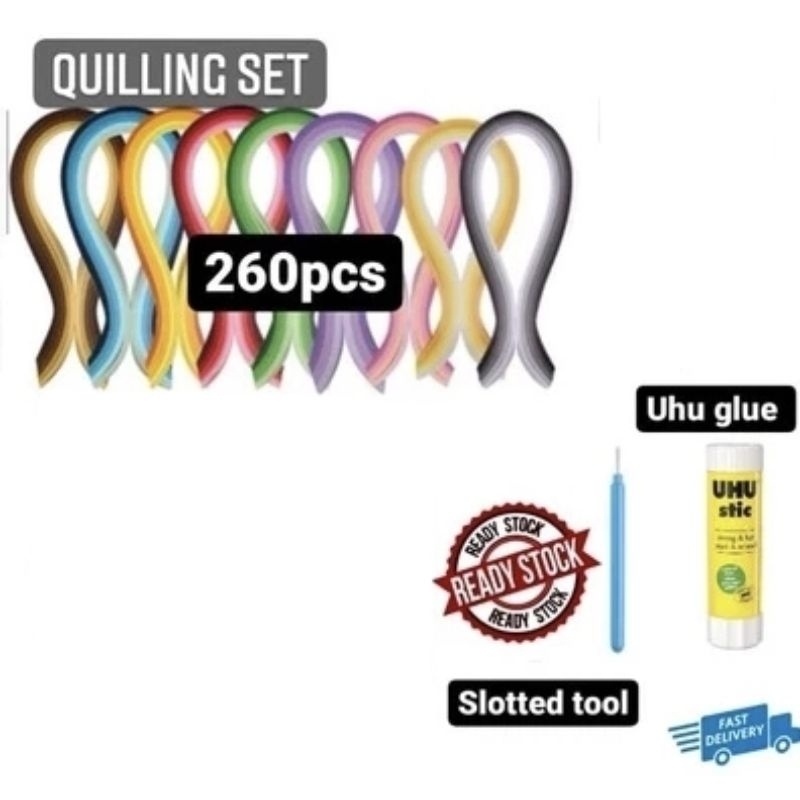 Paper Quilling Tools Kit DIY Paper Craft 260pcs paper tweezer glue ...