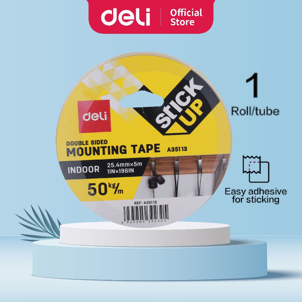 Deli Stick UP Double-Sided PE Foam Tape (5m) Heavy Duty Mounting ...