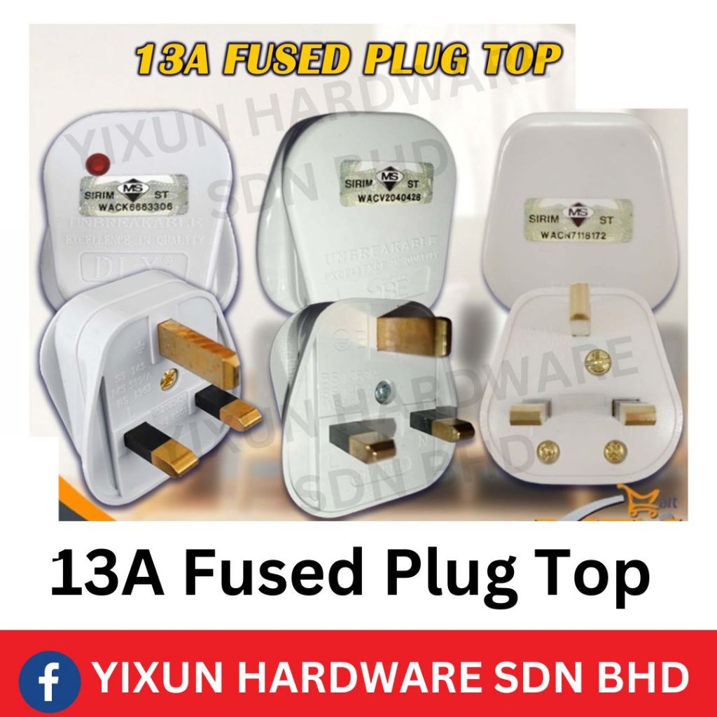 13A Plug Top 【ULTRA HEAVY-DUTY】 3 Pin Plug BAKELITE MY UK Plug Fused ...