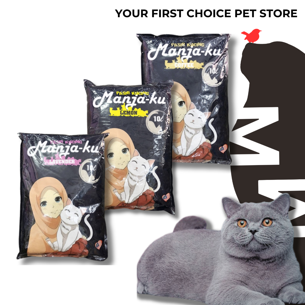Pasir Kucing MANJA KU 10L 7KG | Shopee Malaysia