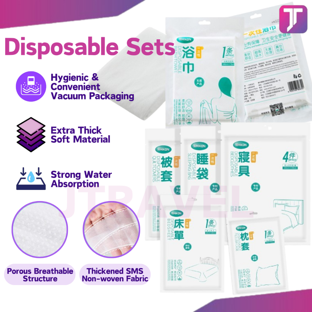 Jtravel Disposable Bath Towel Portable Absorbent Microfiber Travel ...