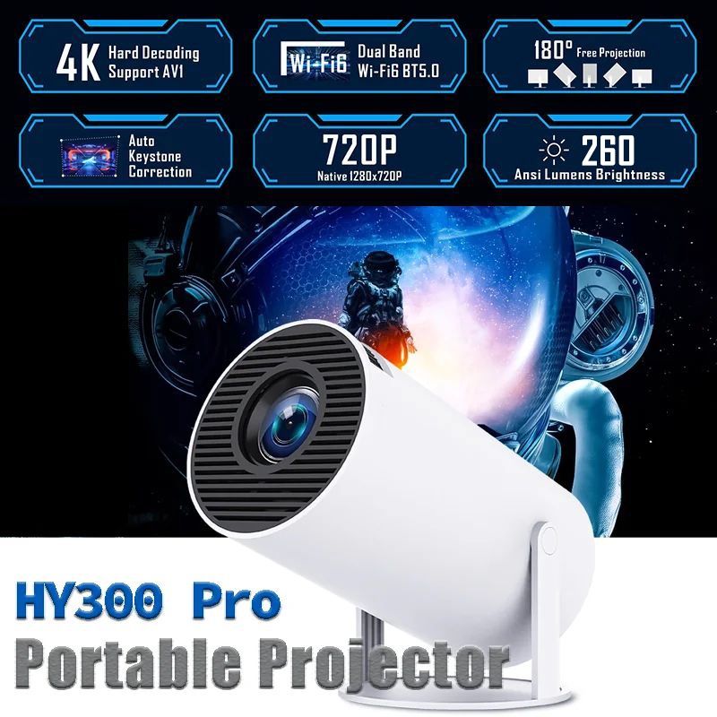 Projector 4k Android 11 Lcd Projector 1080p Double Wifi With Bluetooth