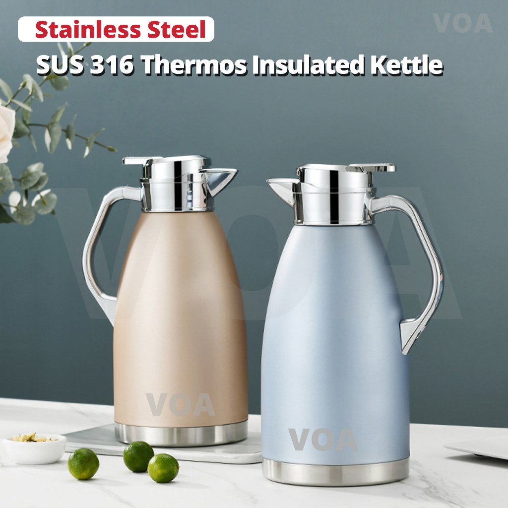 VOA SUS 316 Stainless Steel Super Thermal Insulated Kettle / Hot Water Pot / Tea Pot / 保温壶 / 茶壶 ...